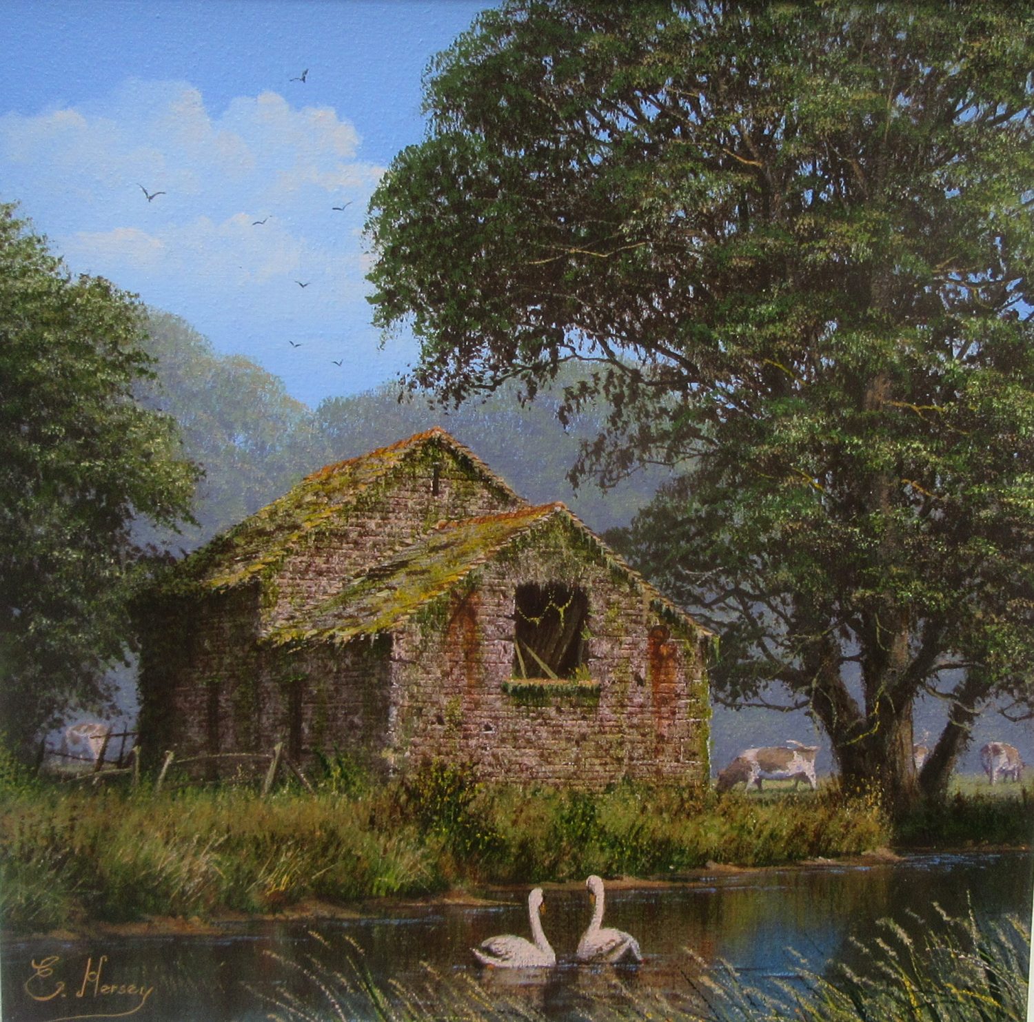 Old Farm Building in the Countryside – Baron Fine Art