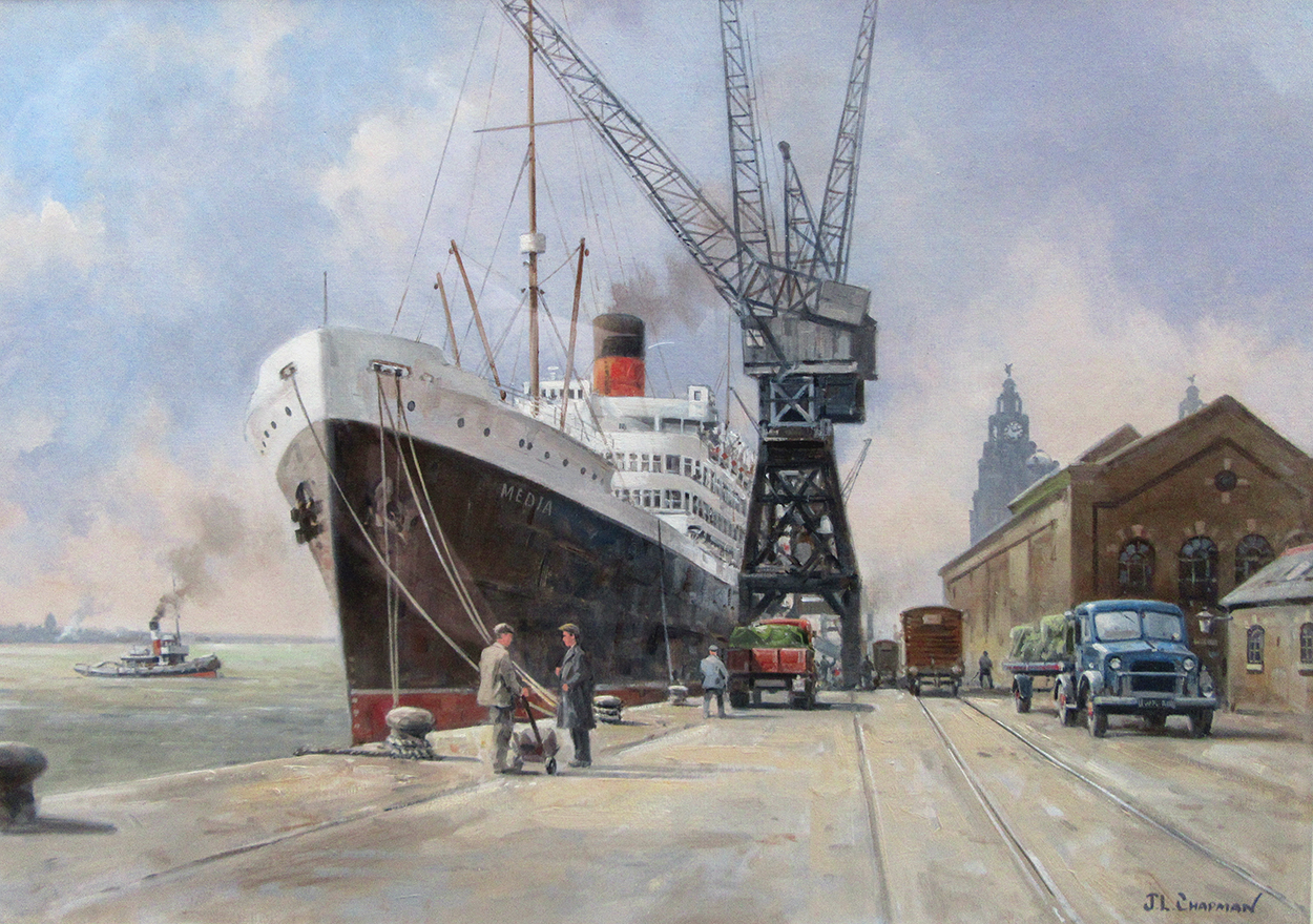 Liverpool Docks, Circa 1950’s – Baron Fine Art