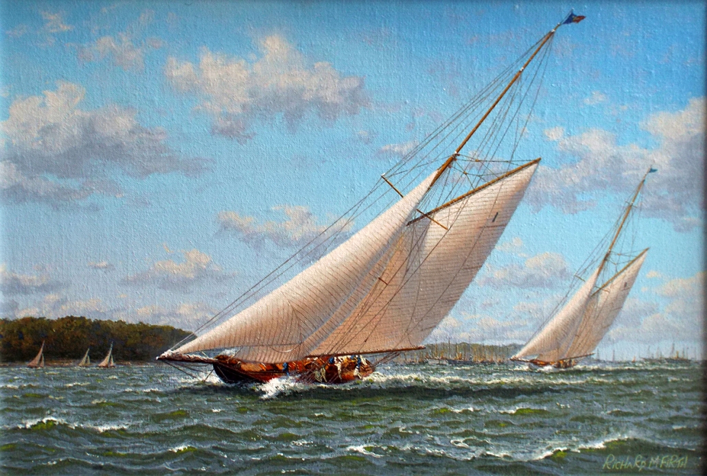 Britannia and Lulworth Off Cowes – Baron Fine Art