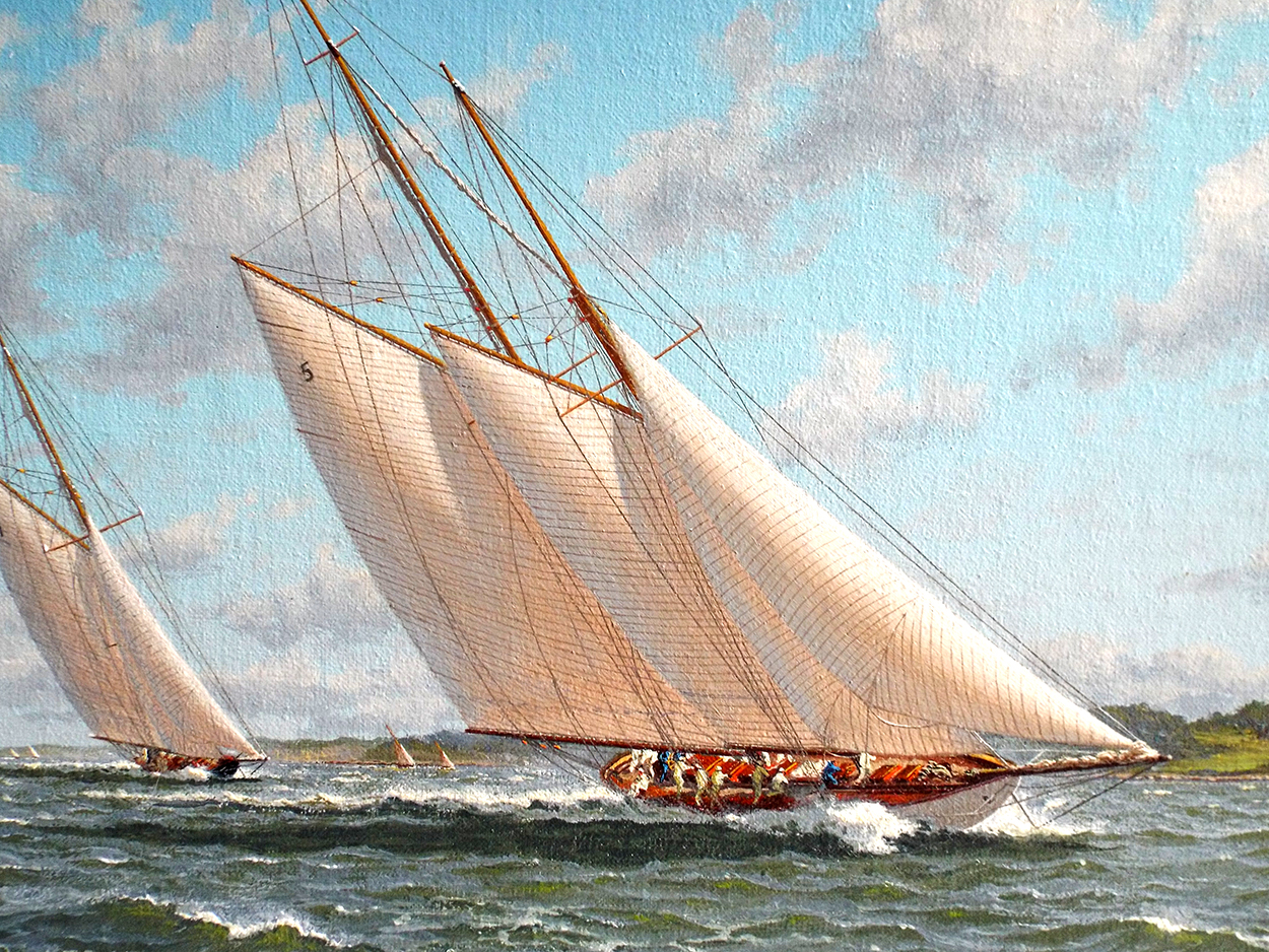 Westward and Britannia, Off Norris Castle – Baron Fine Art