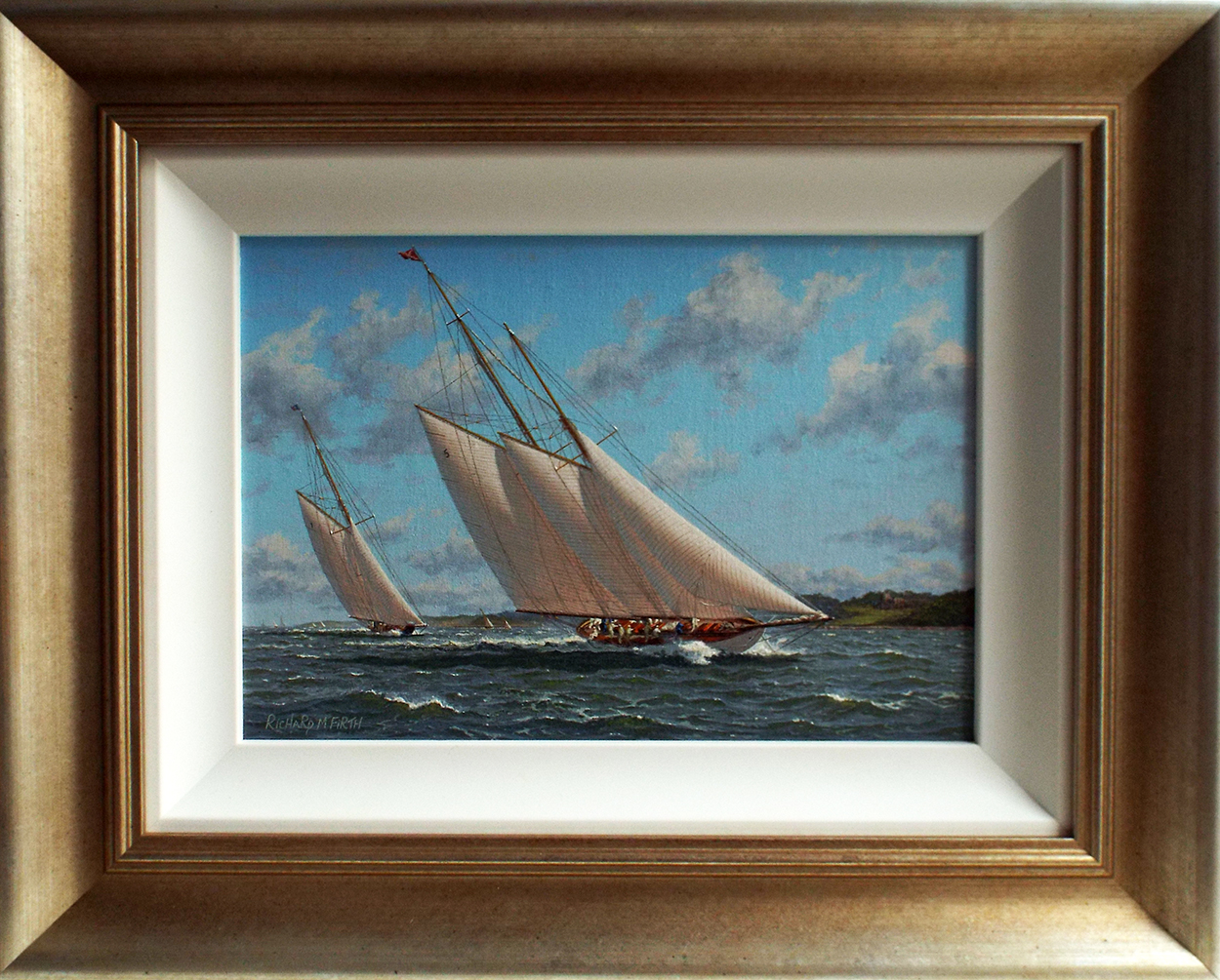 Westward and Britannia, Off Norris Castle – Baron Fine Art