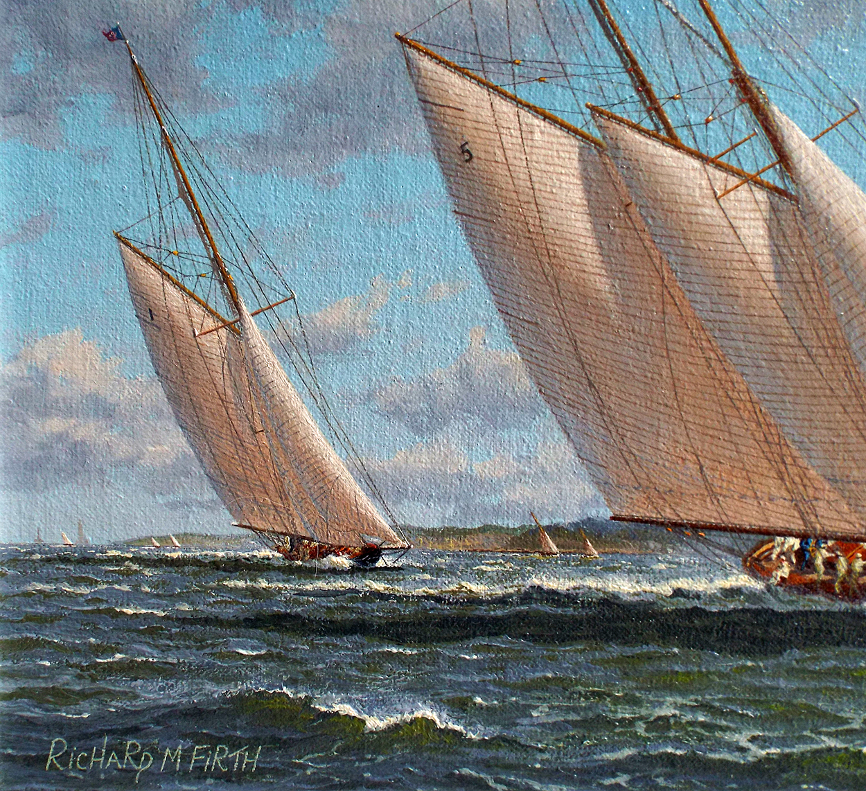 Westward and Britannia, Off Norris Castle – Baron Fine Art