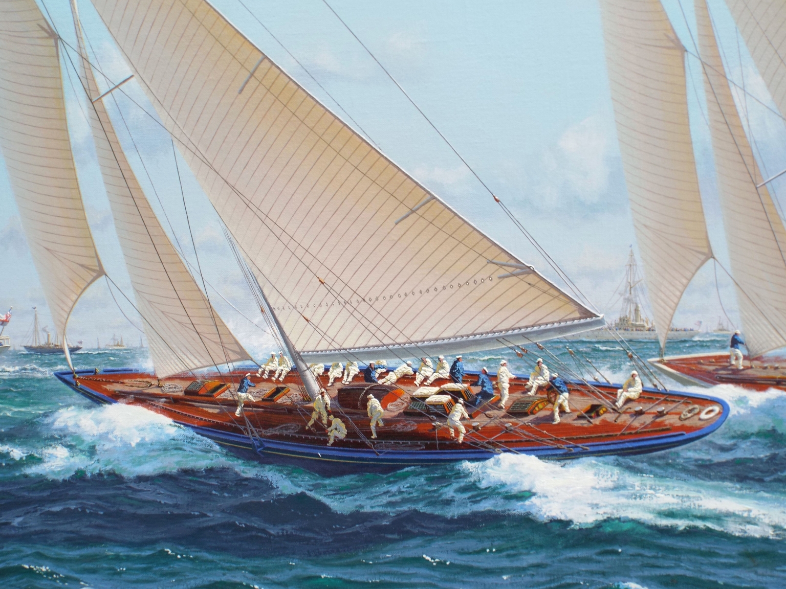 America’s Cup 1934, Endeavour and Rainbow – Baron Fine Art