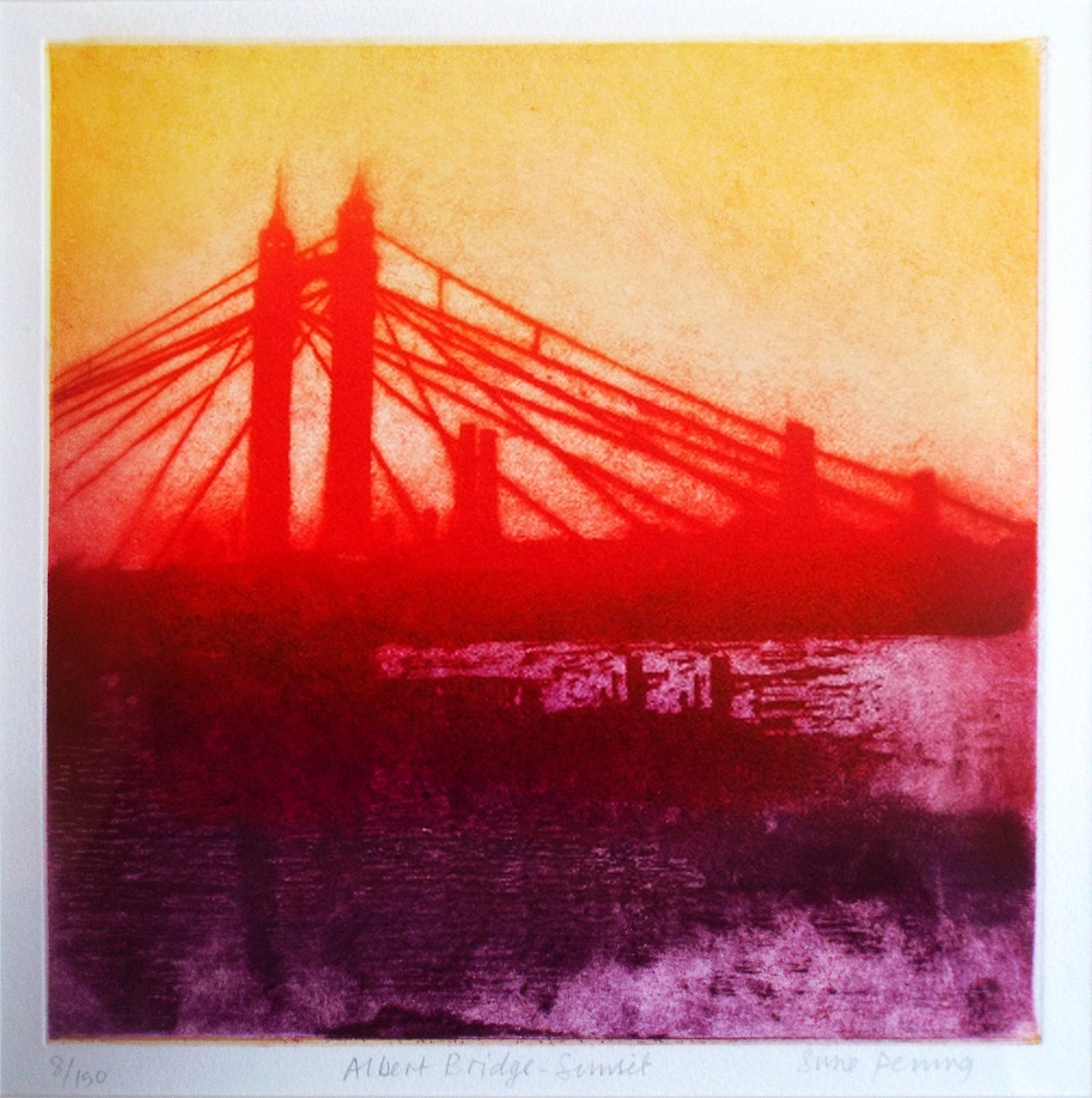 Albert Bridge, London – Sunset – Baron Fine Art