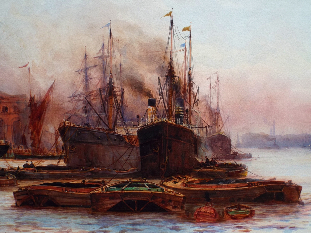 Sunset – Wapping Reach, London – Baron Fine Art