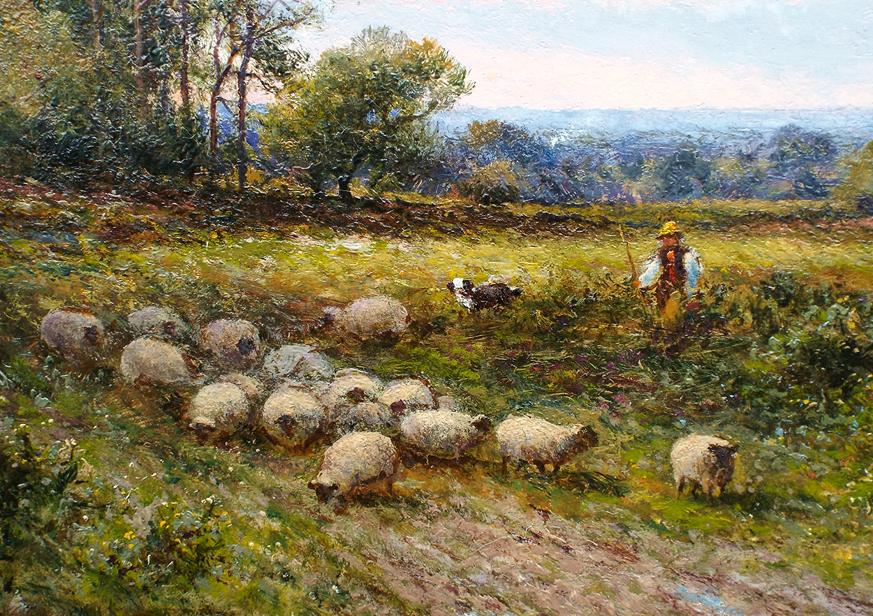 Herding Sheep – Baron Fine Art