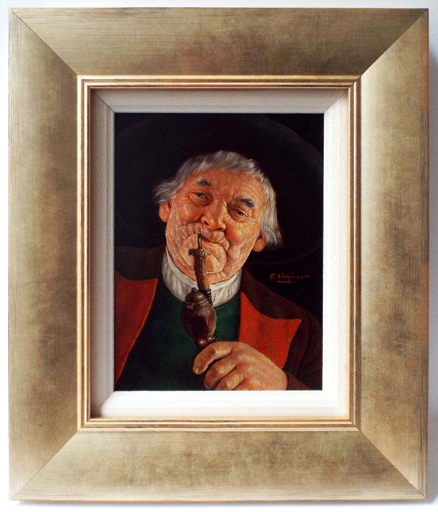 Elderly Man with His Pipe – Baron Fine Art