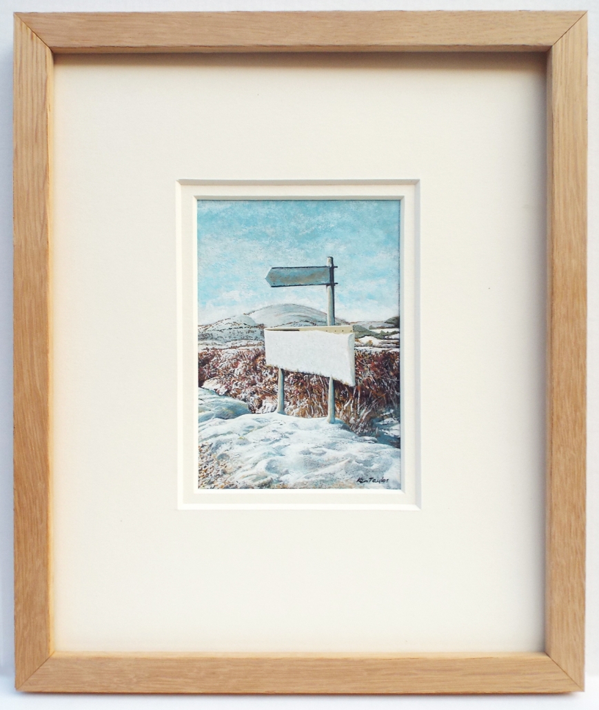 Snow Covered Footpath Sign – Baron Fine Art