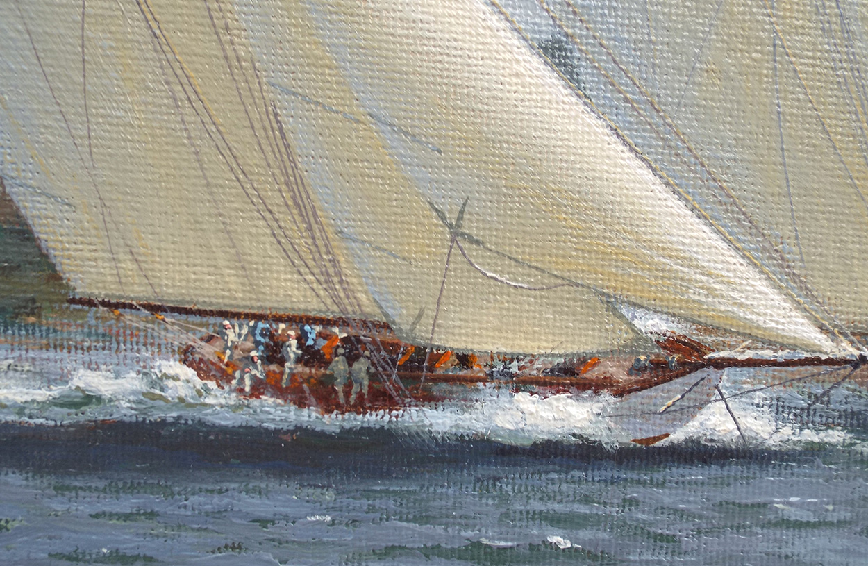 American Yacht Vigilant Racing HM Britannia on the Clyde 1894 – Baron ...
