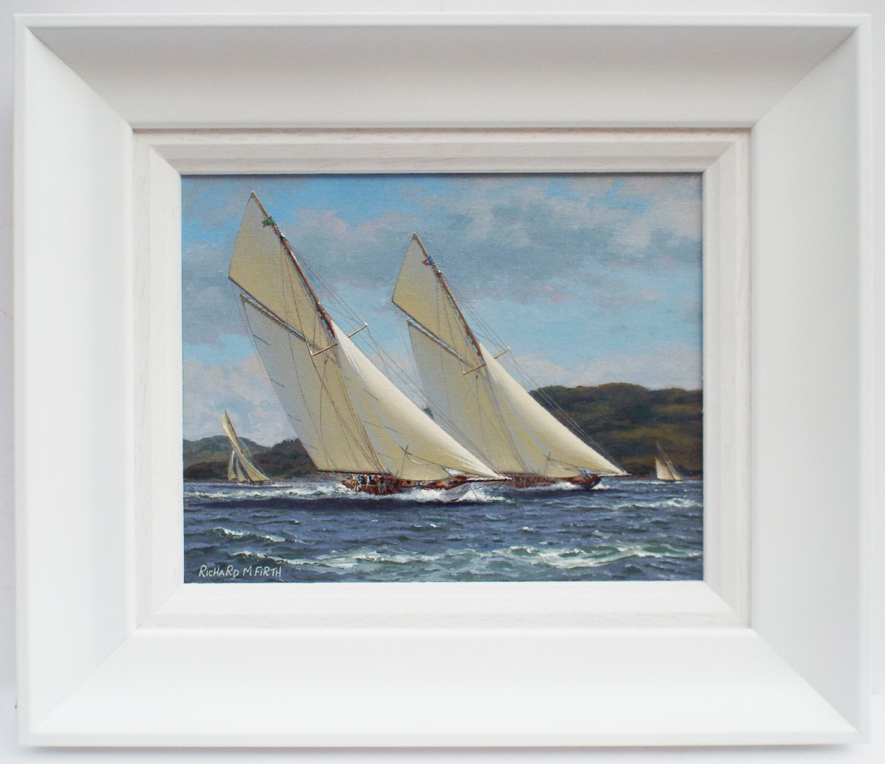 American Yacht Vigilant Racing HM Britannia on the Clyde 1894 – Baron ...