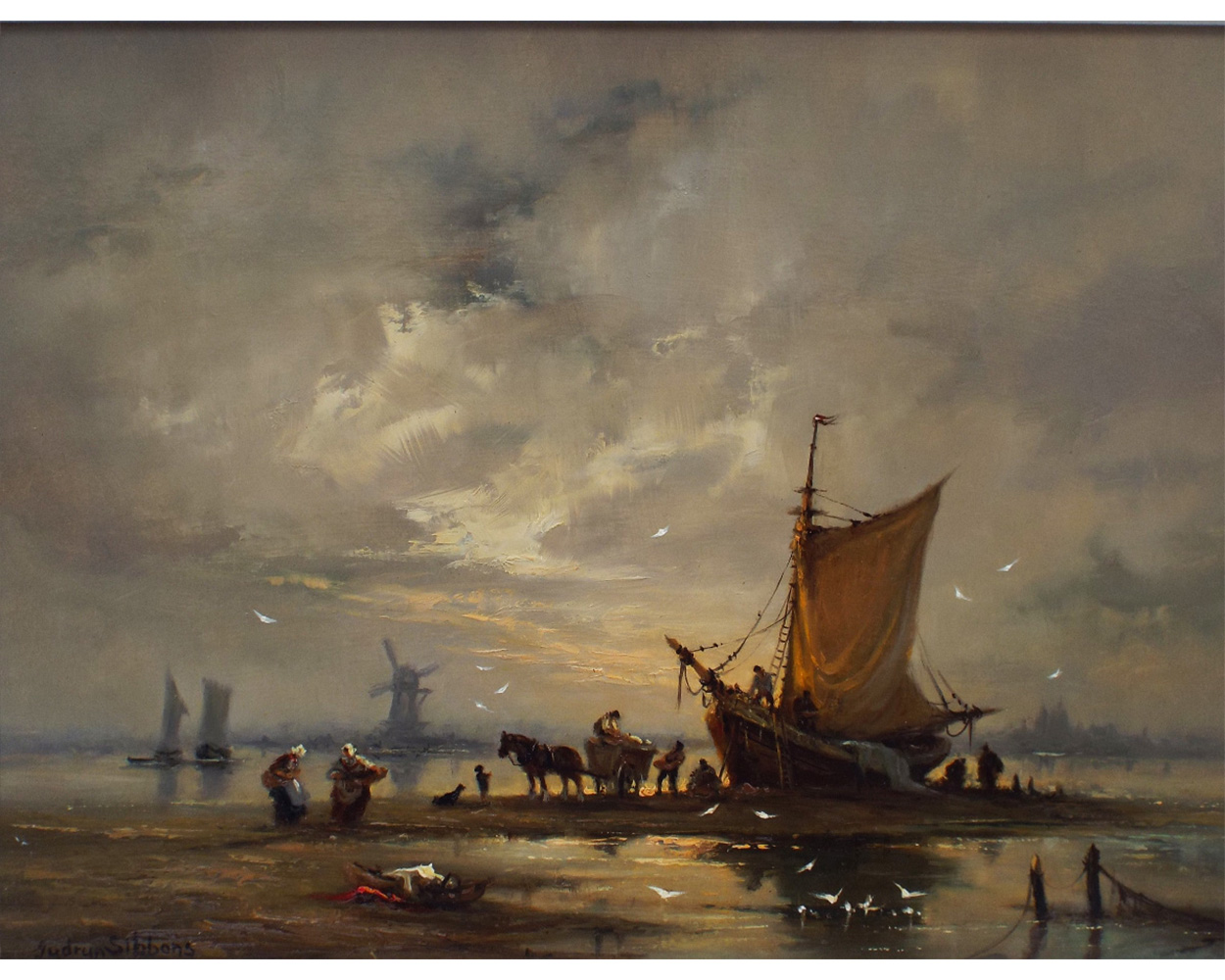 Unloading The Boat – Baron Fine Art