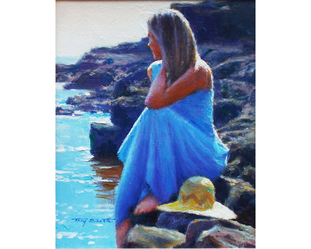 Lady In Blue – Baron Fine Art
